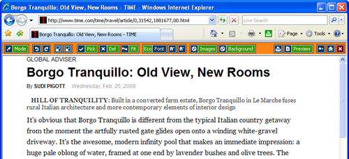 Printee for Internet Explorer – Edit webpage before printing